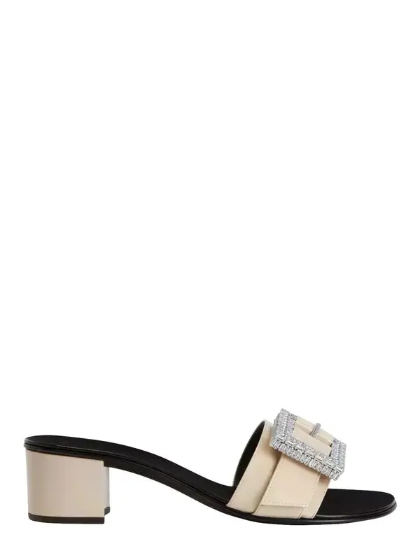 GIUSEPPE ZANOTTI 40mm Miss Buckle Sandals - Neutrals