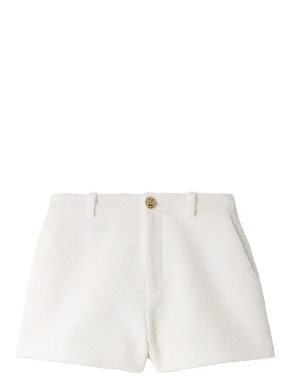 Gucci Cotton-blend Bouclé Shorts - Off-white
