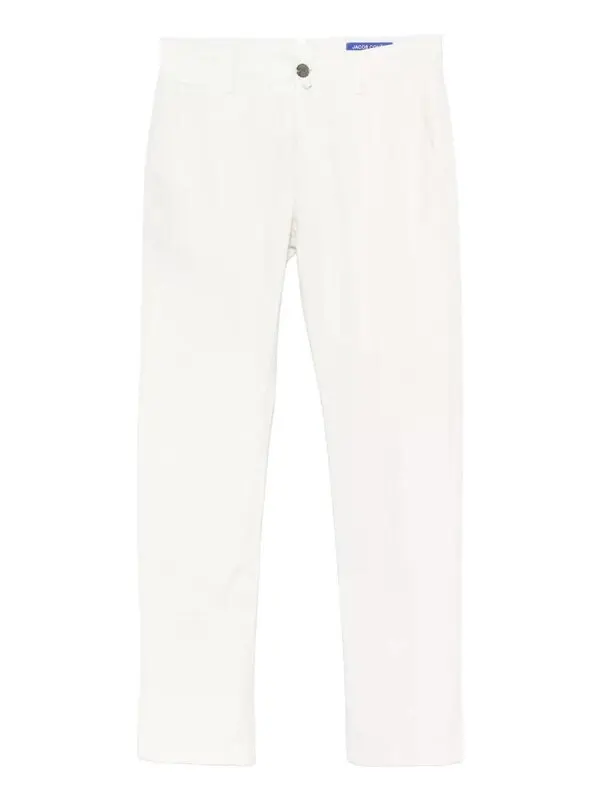 Jacob Cohen Straight-leg Chino Trousers - White