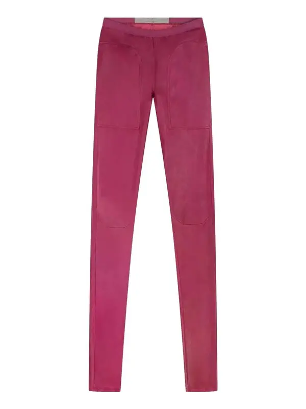 Rick Owens Leather Leggings - Pink