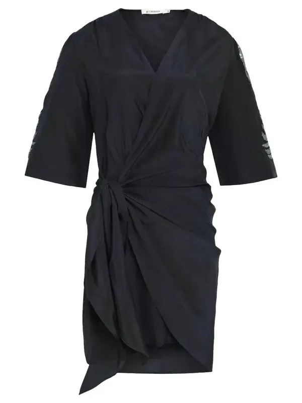 LETHICIA BRONSTEIN Pisco Sour Wrap Dress - Black