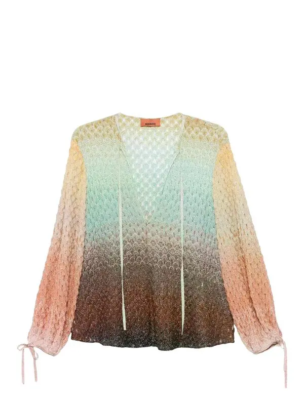 Missoni Dégradé V-neck Blouse - Brown