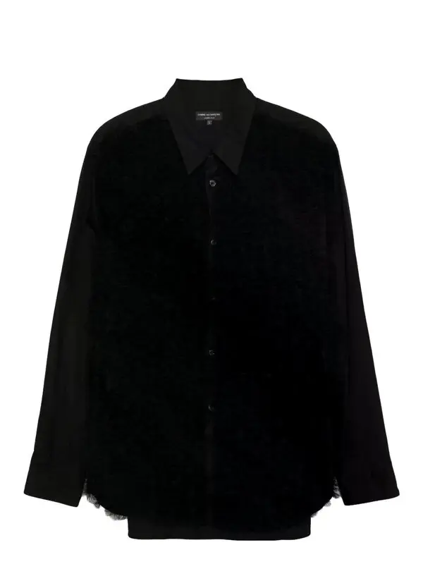 Comme Des Garçons Pompom Detailing Shirt - Black