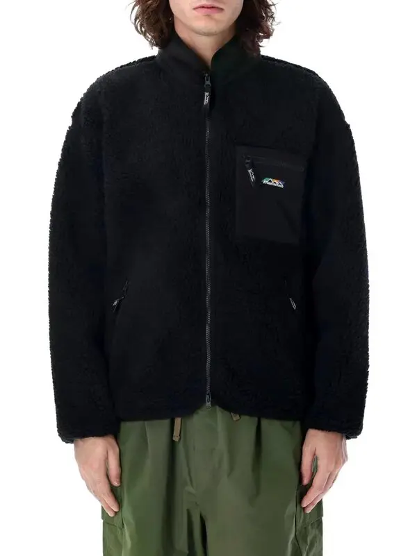MANASTASH Fleece Zip-up Jacket - Black