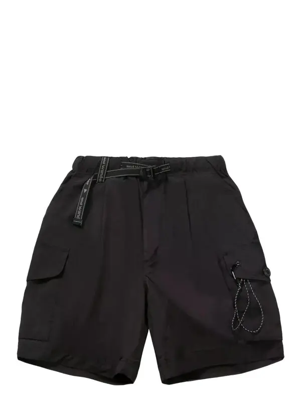 AND WANDER Cargo Shorts - Black