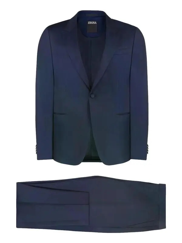 Zegna Single-breasted Suit - Blue