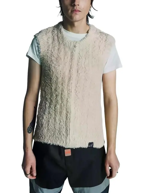 Martine Rose Sleeveless Cardigan - Neutrals
