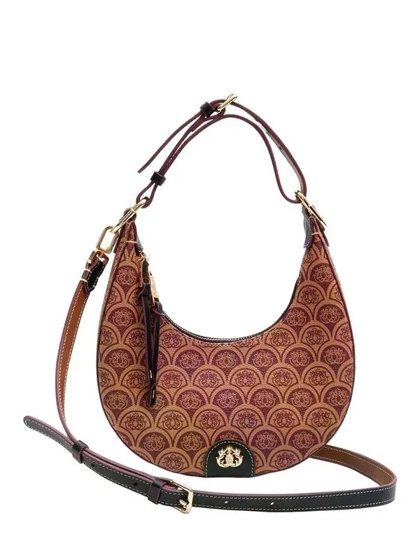 ISLA Monogram Shoulder Bag - Brown