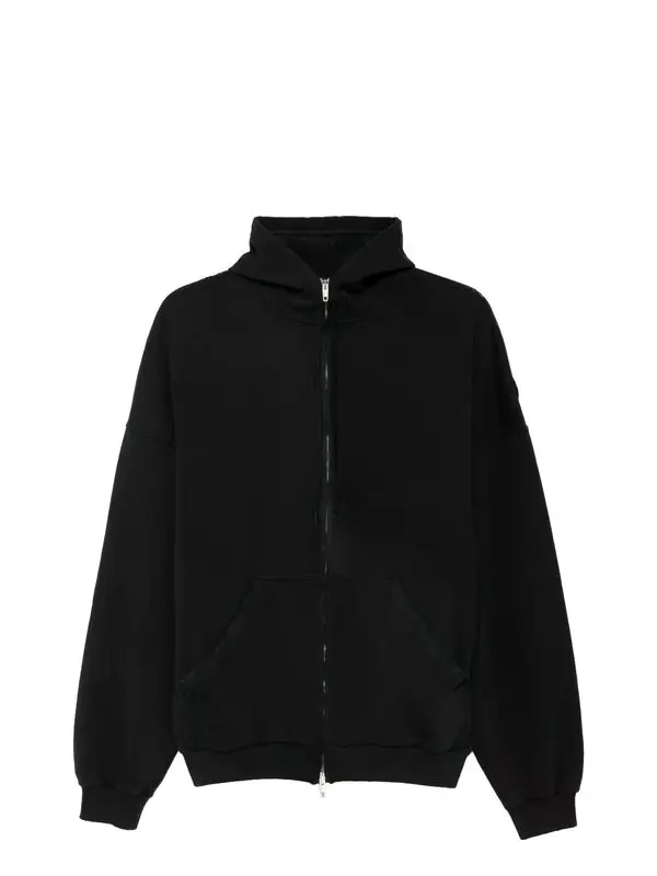 Balenciaga Logo-print Hoodie - Black