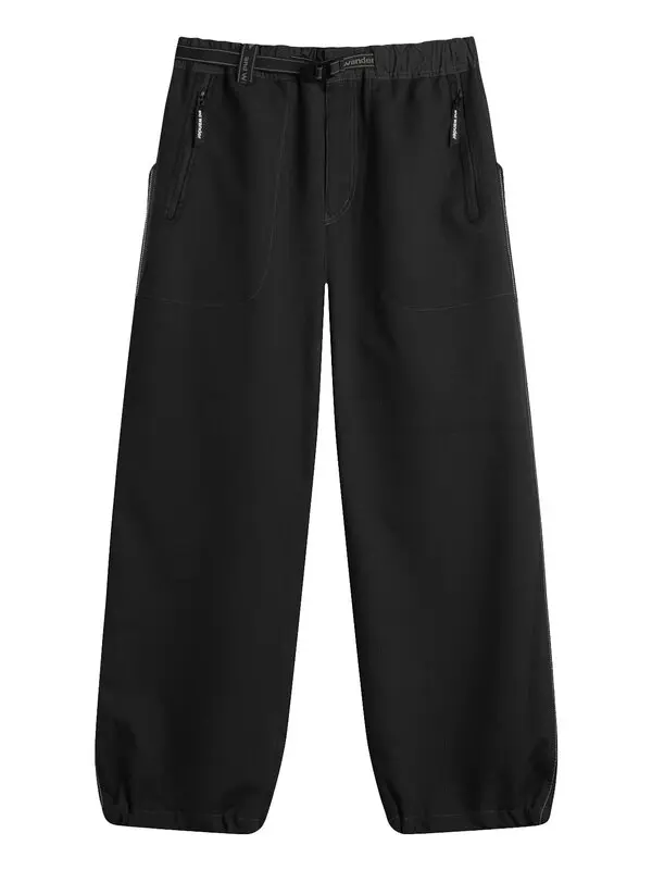 AND WANDER Vent Trousers - Black