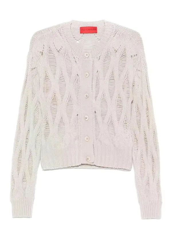WILD CASHMERE Lydia Cardigan - Neutrals