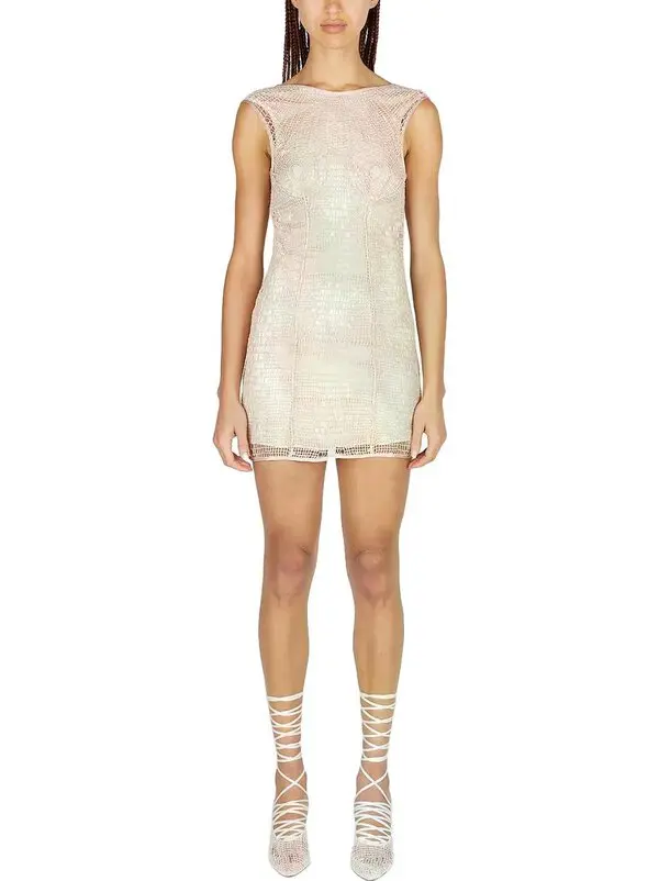 ISA BOULDER Bodyweb Mini Dress - Pink