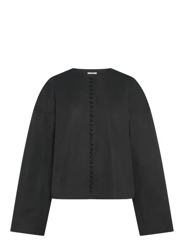 FFORME Button-front Shirt - Black