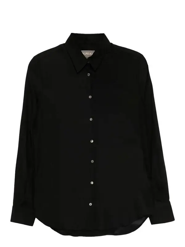 N.peal Rochelle Silk Shirt - Black