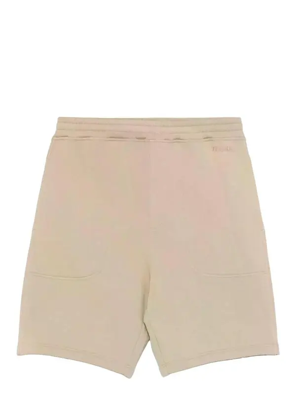 Zegna Logo-embroidered Track Shorts - Neutrals
