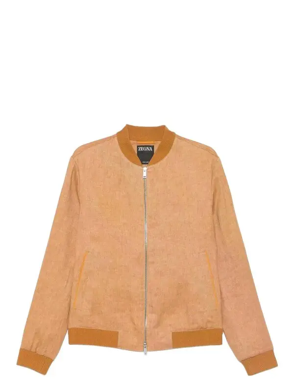 Zegna Twill Bomber - Brown