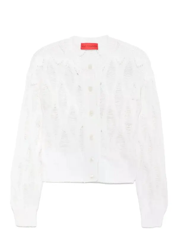 WILD CASHMERE Lydia Cardigan - White