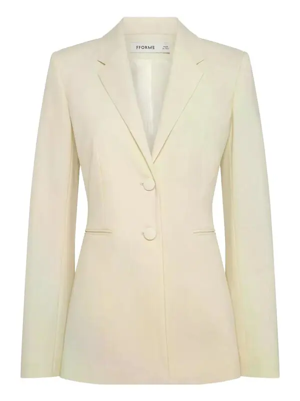 FFORME Bennet Single-breasted Blazer - White