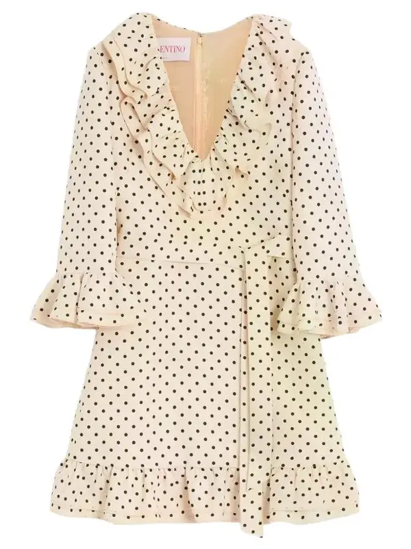 Valentino Garavani Plusdepois-print Mini Dress - Neutrals