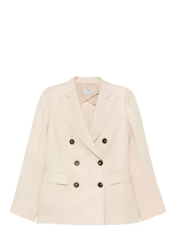 Alberto Biani Slub-texture Blazer - Neutrals