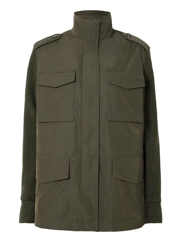 Purdey Chillingham Wool-paneled Shell Jacket - Green