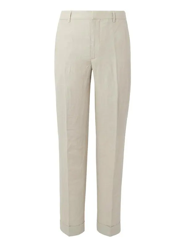 Ralph Lauren Straight-leg Linen Suit Trousers - Neutrals