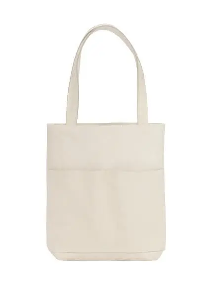 EZRA ARTHUR Brooklyn Leather Tote Bag - Ash