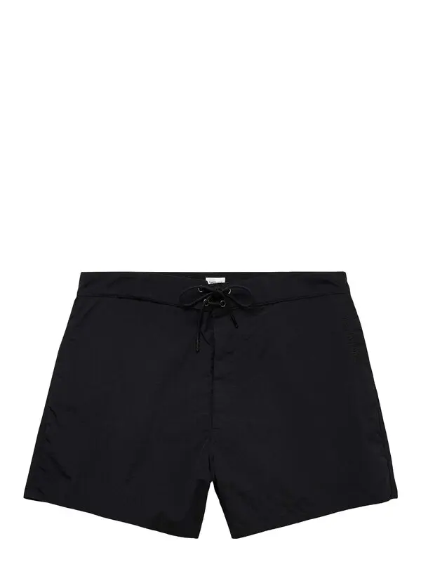 Saint Laurent Slim-fit Short-length Swim Shorts - Black