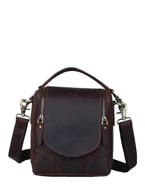 STEEL HORSE LEATHER Calista Camera Bag - Dark Brown