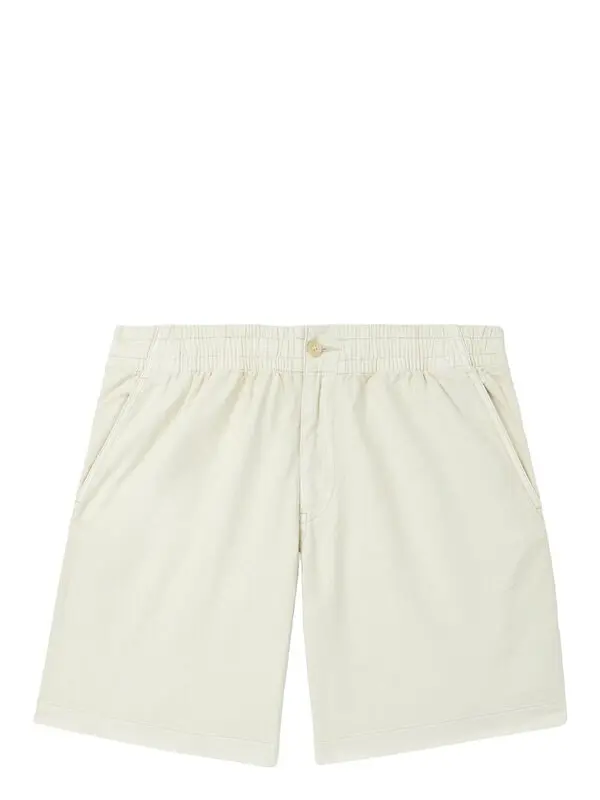 Ralph Lauren Prepster Straight-leg Mineral-dyed Cotton Oxford Shorts - Neutrals