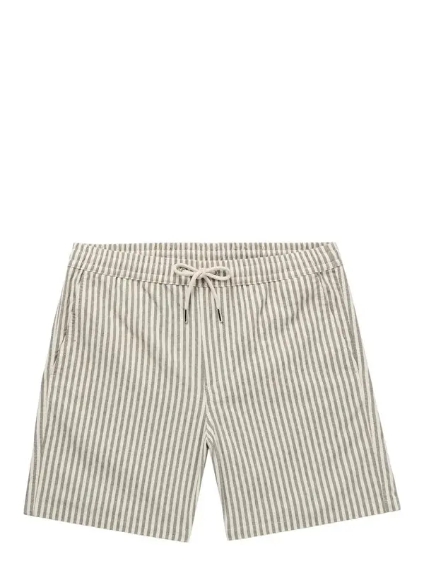 Nn07 Gregor Striped Cotton-blend Shorts - Green