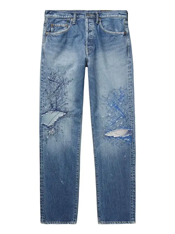 Kapital Monkey Cisco Straight-leg Jeans - Blue