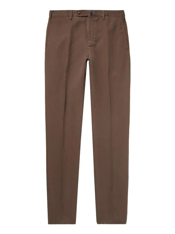 Incotex Venezia 1951 Slim-fit Chinolino Trousers - Brown