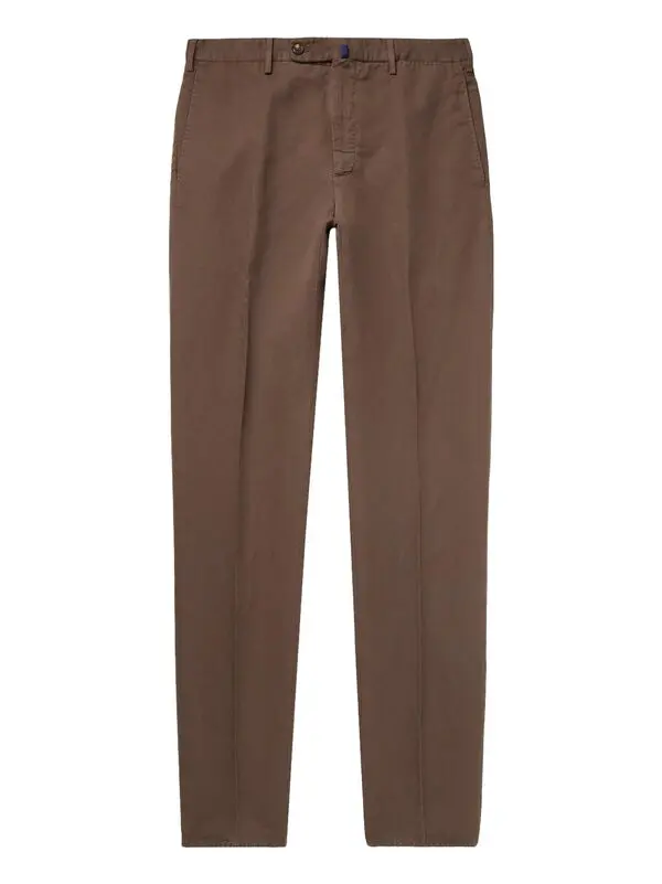 SLOWEAR Venezia 1951 Slim-fit Chinolino Trousers - Brown