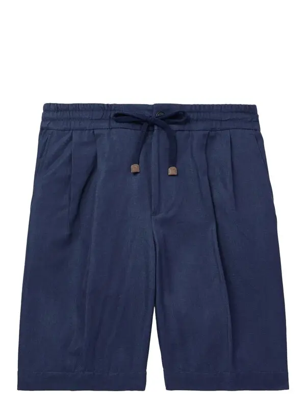 SLOWEAR Venezia 1951 Straight-leg Bermuda Shorts - Blue