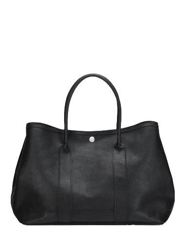 EZRA ARTHUR Audrey Soft Steer Leather Tote Bag - Black