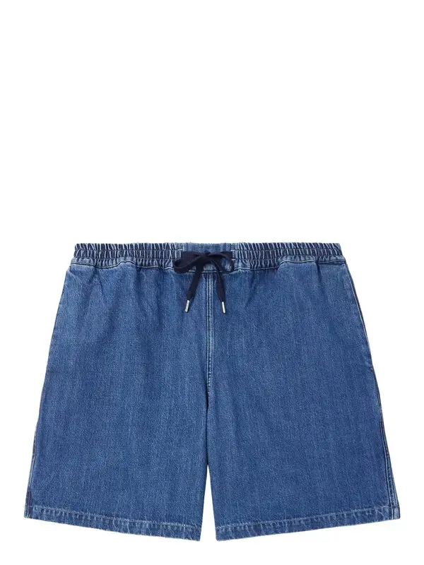 A KIND OF GUISE Volta Straight-leg Denim Shorts - Blue