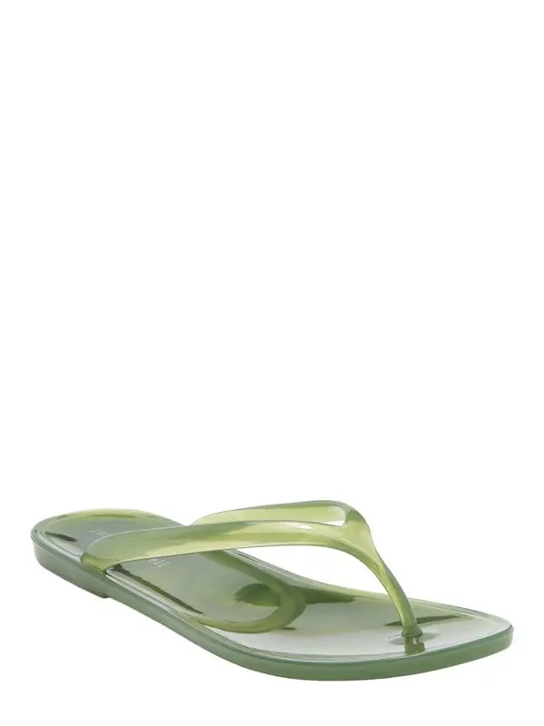Jeffrey Campbell Beach Day Jelly Flip Flop - Khaki Shiny