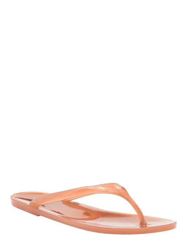 Jeffrey Campbell Beach Day Jelly Flip Flop - Nude Beige