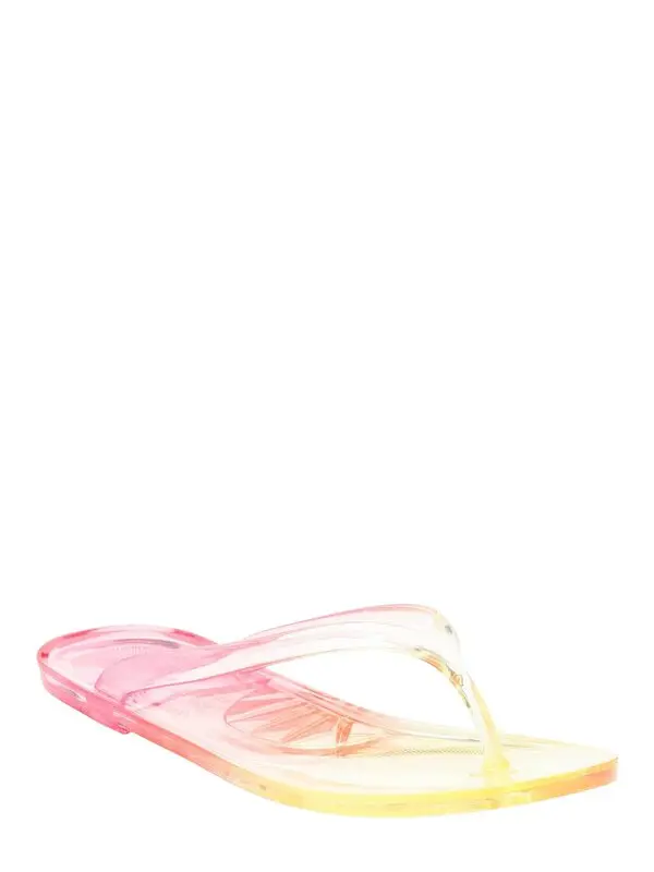 Jeffrey Campbell Beach Day Jelly Flip Flop - Yelllow Fuchsia Gradient