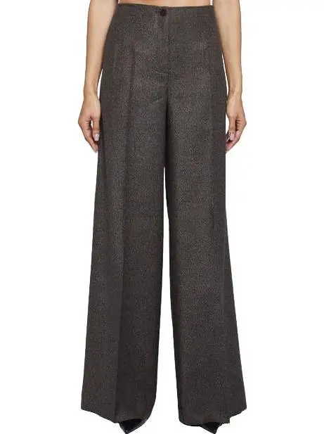 Santorelli Lily Wide Leg Pants - Hickory Brown