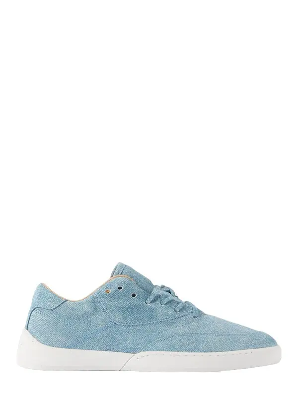 Gabriela Hearst Ohio Printed Suede Sneakers - Blue