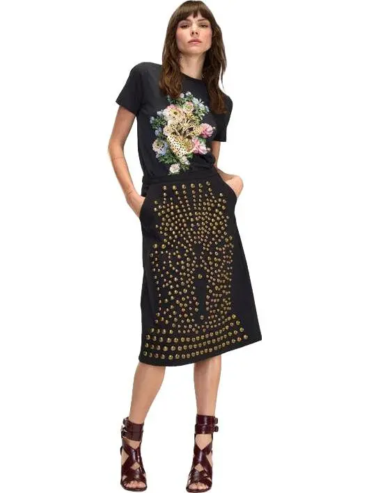 Cynthia Rowley Heart Of Gold Tee - Black
