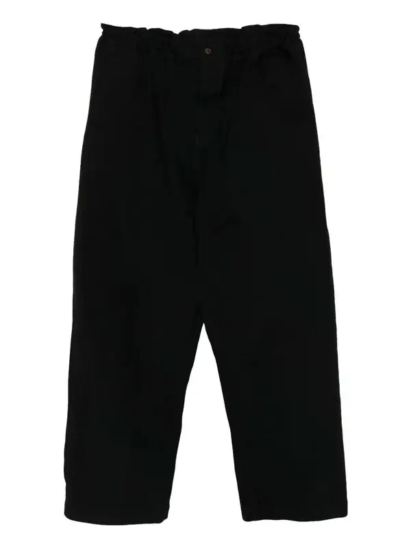 Comme Des Garçons Garment Treated Trousers - Black