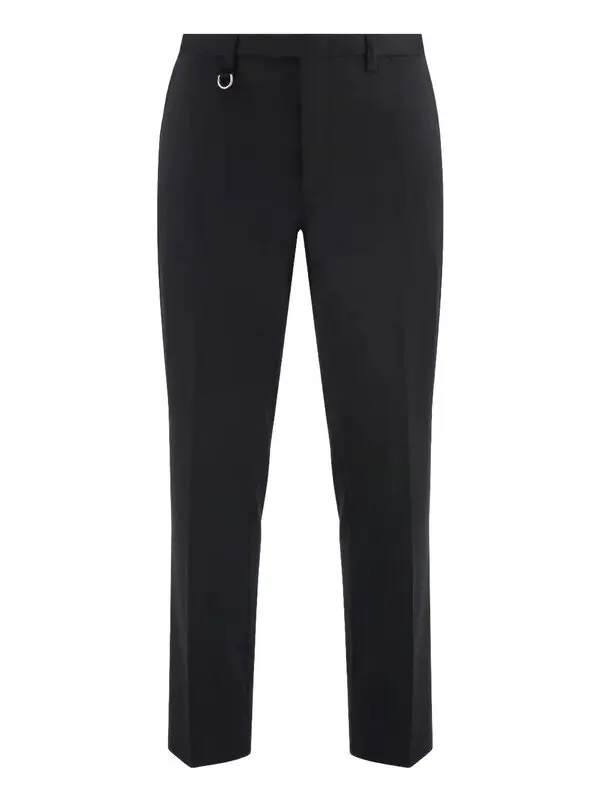PAOLO PECORA Slim-fit Chino Trousers - Black