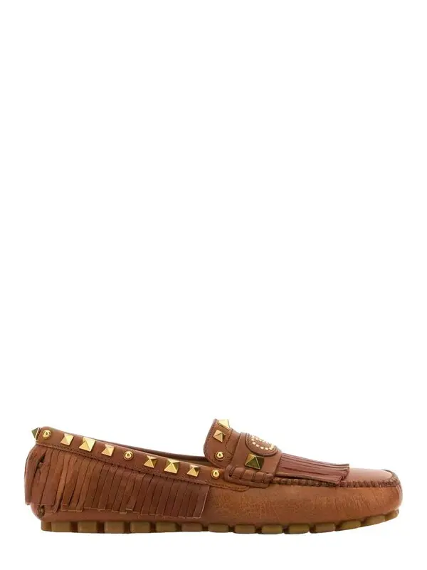 Valentino Garavani Fastaway Driver Loafers - Brown