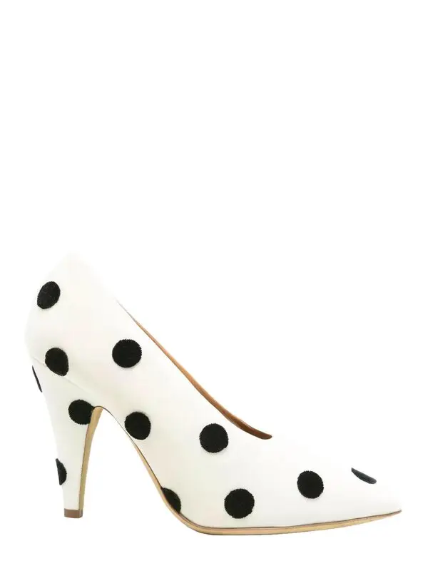 Moschino 100mm Polka-dot Pumps - Neutrals
