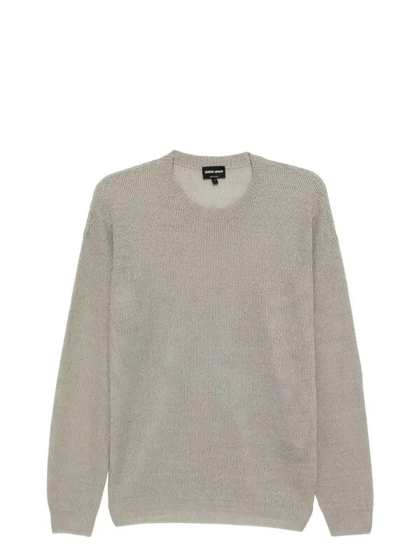Giorgio Armani Knitted T-shirt - Neutrals