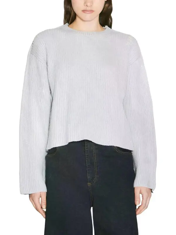 Marni Ribbed-knit Sweater - Grey