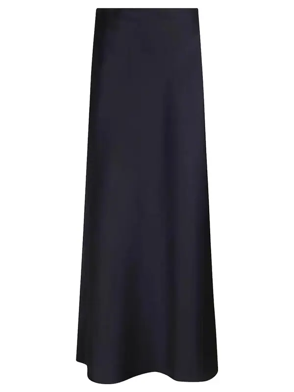 Alberta Ferretti Satin Maxi Dress - Blue